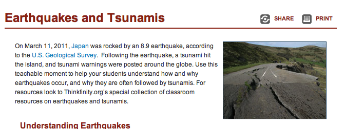 FREE Resources on Earthquakes and Tsunamis – Science for All