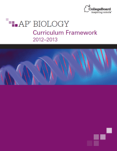 Changes to AP Biology- a focus on Big Ideas in Life Science – Science ...