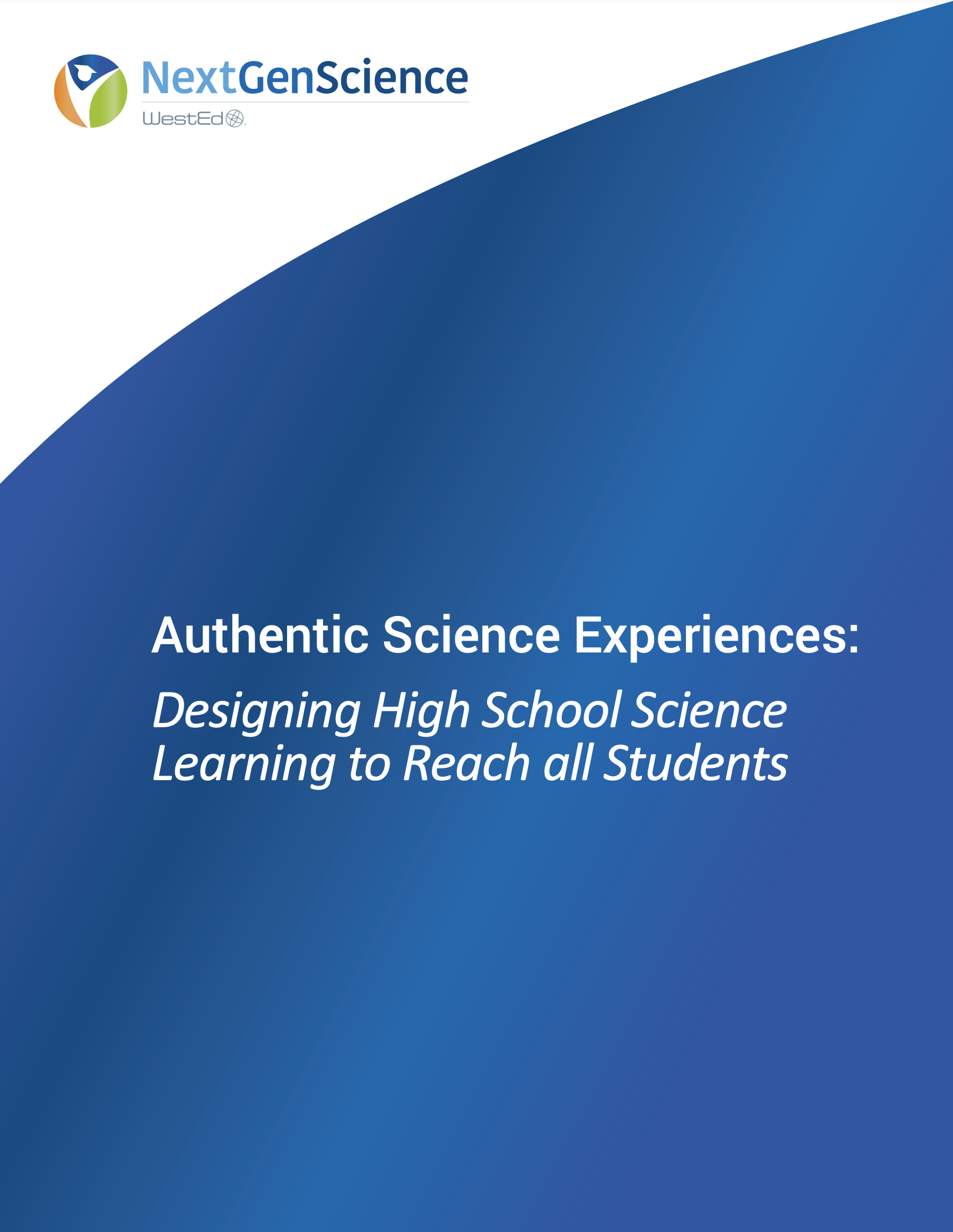 Authentic Science Experiences: Designing High School Science Learning ...